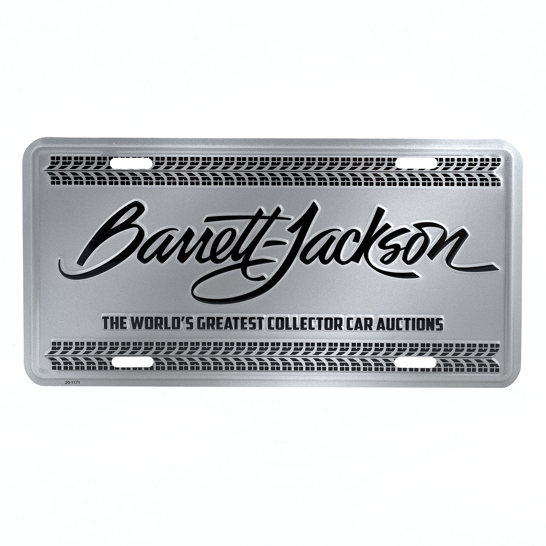 Tire Track License Plate | Barrett-Jackson