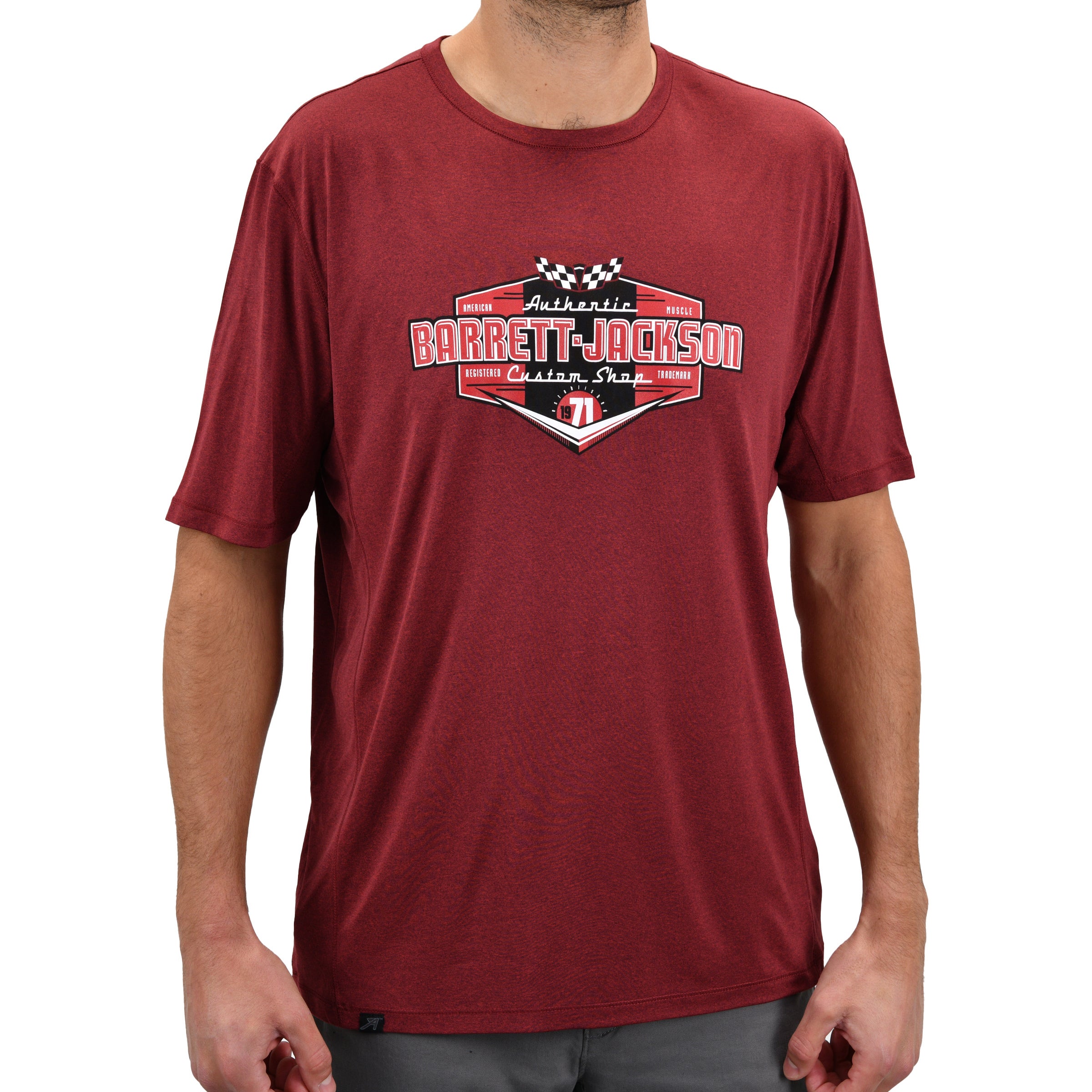 Men's How Red Athletic Tee | Barrett-Jackson