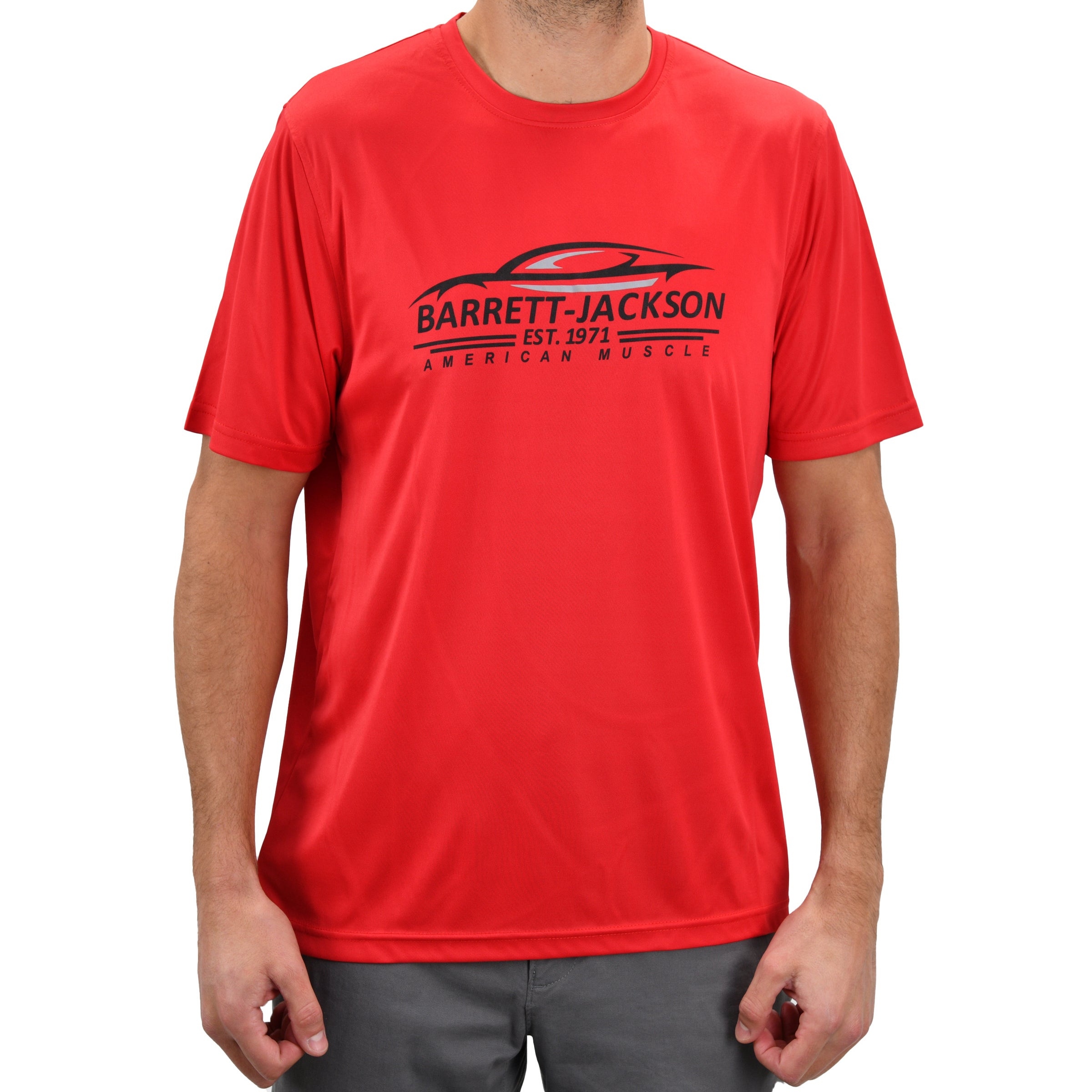 Men s Red Silhouette Tee Barrett Jackson Men s Red Silhouette Tee Barrett Jackson